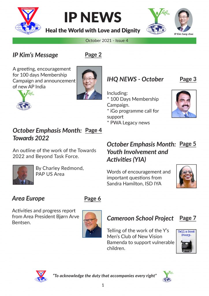 IP NEWS - October 2021 | Y's Men International